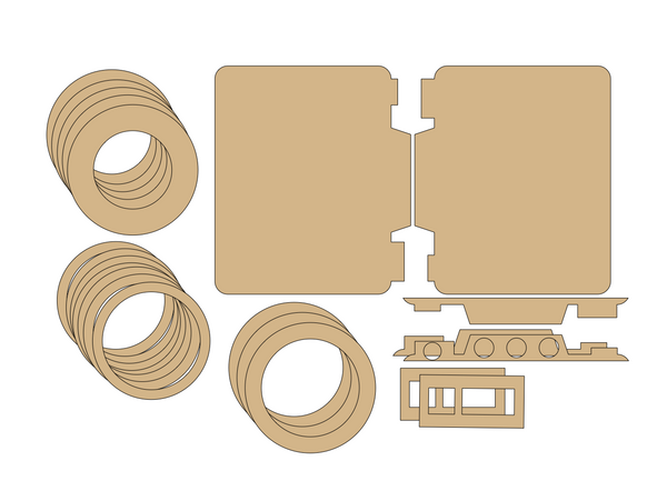 Pre-Cut Chipboard Shapes - Snapshots Camera – Paper Phenomenon